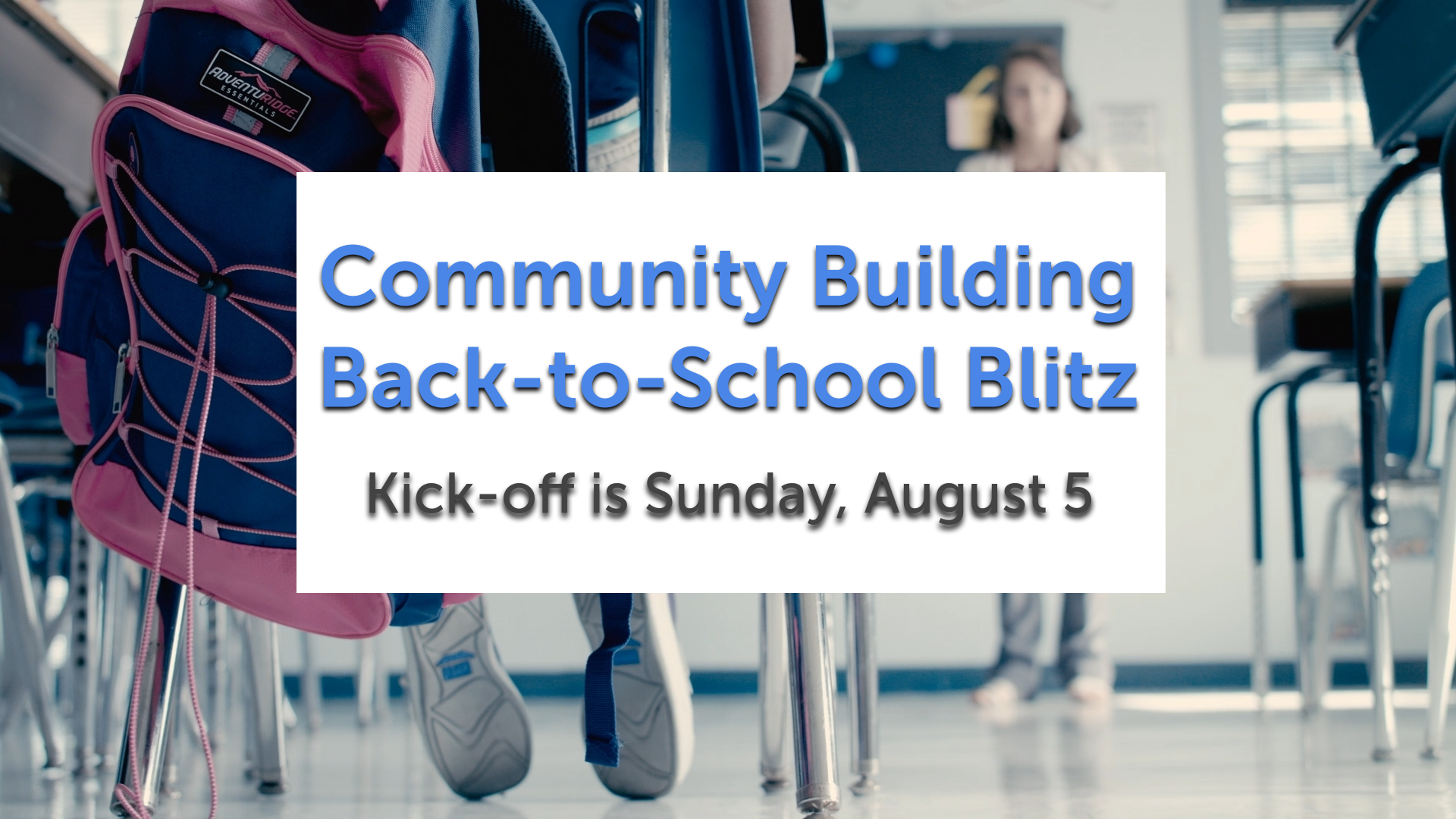 Community Building Back-to-School Blitz - Info and Signups - LEVY ...